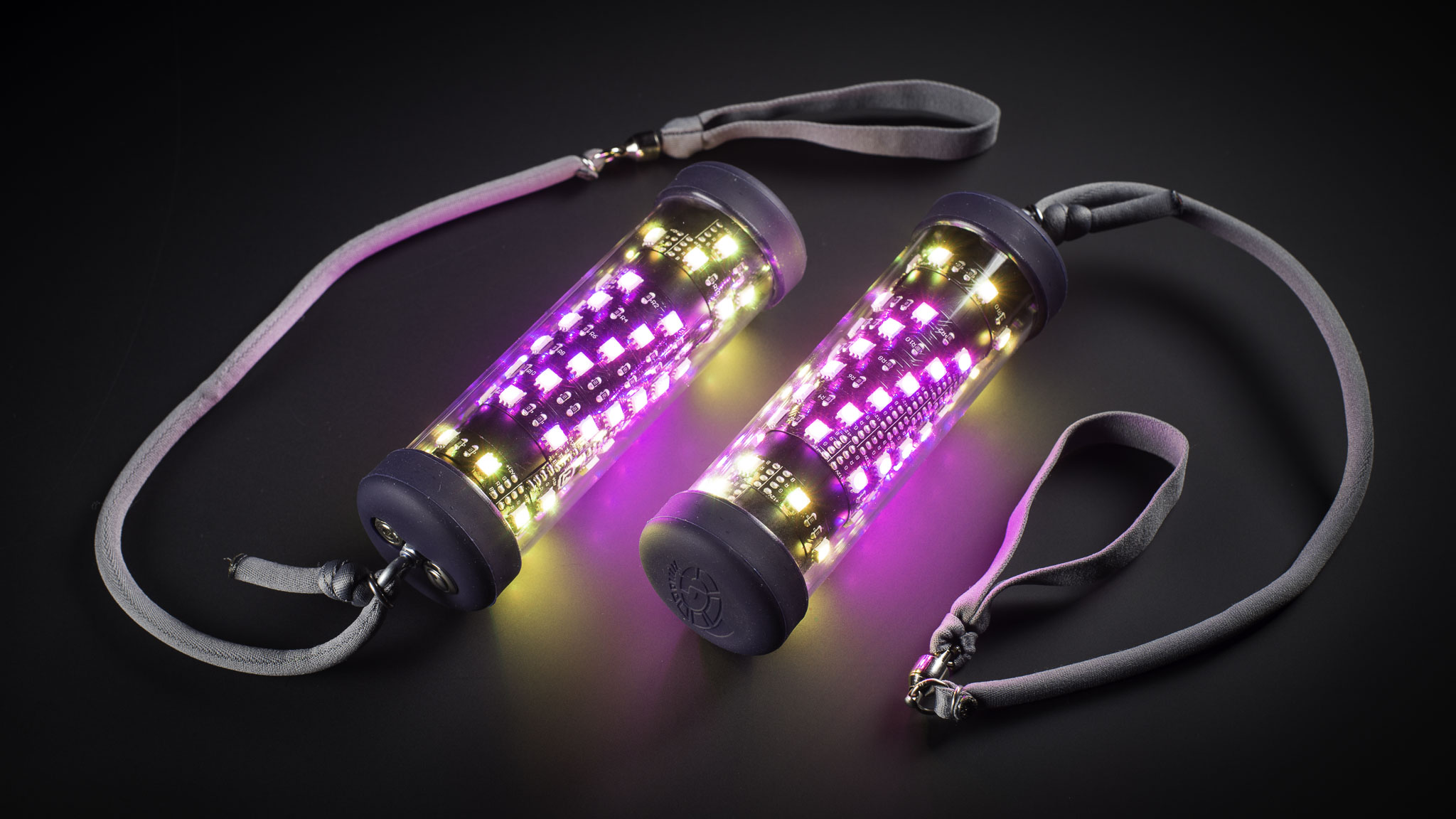 Zebra LED Poi - Pyroterra Lighttoys