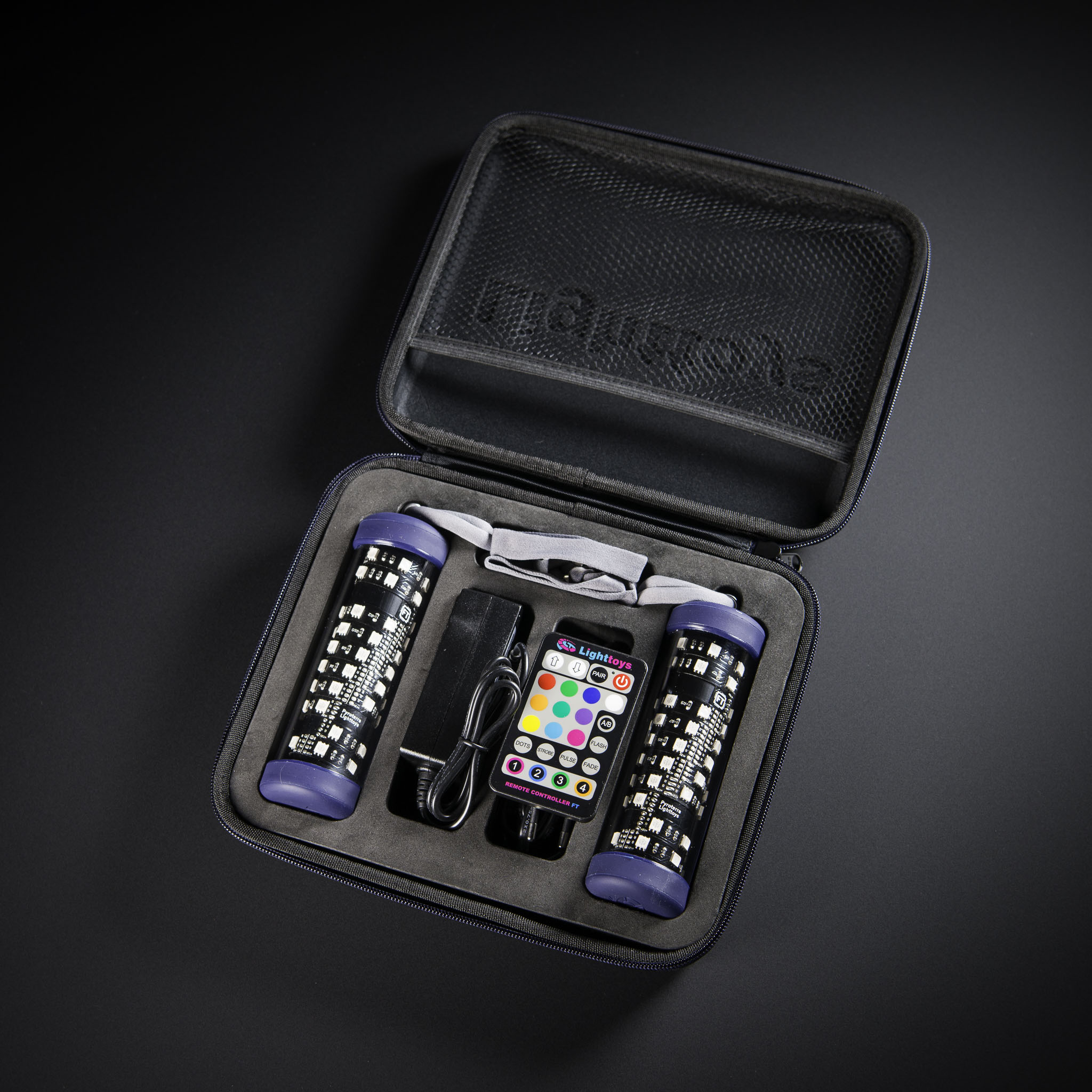 Zebra LED Poi - Pyroterra Lighttoys