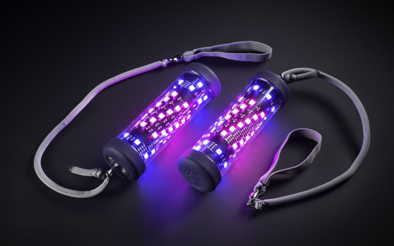 Zebra LED Poi - Pyroterra Lighttoys