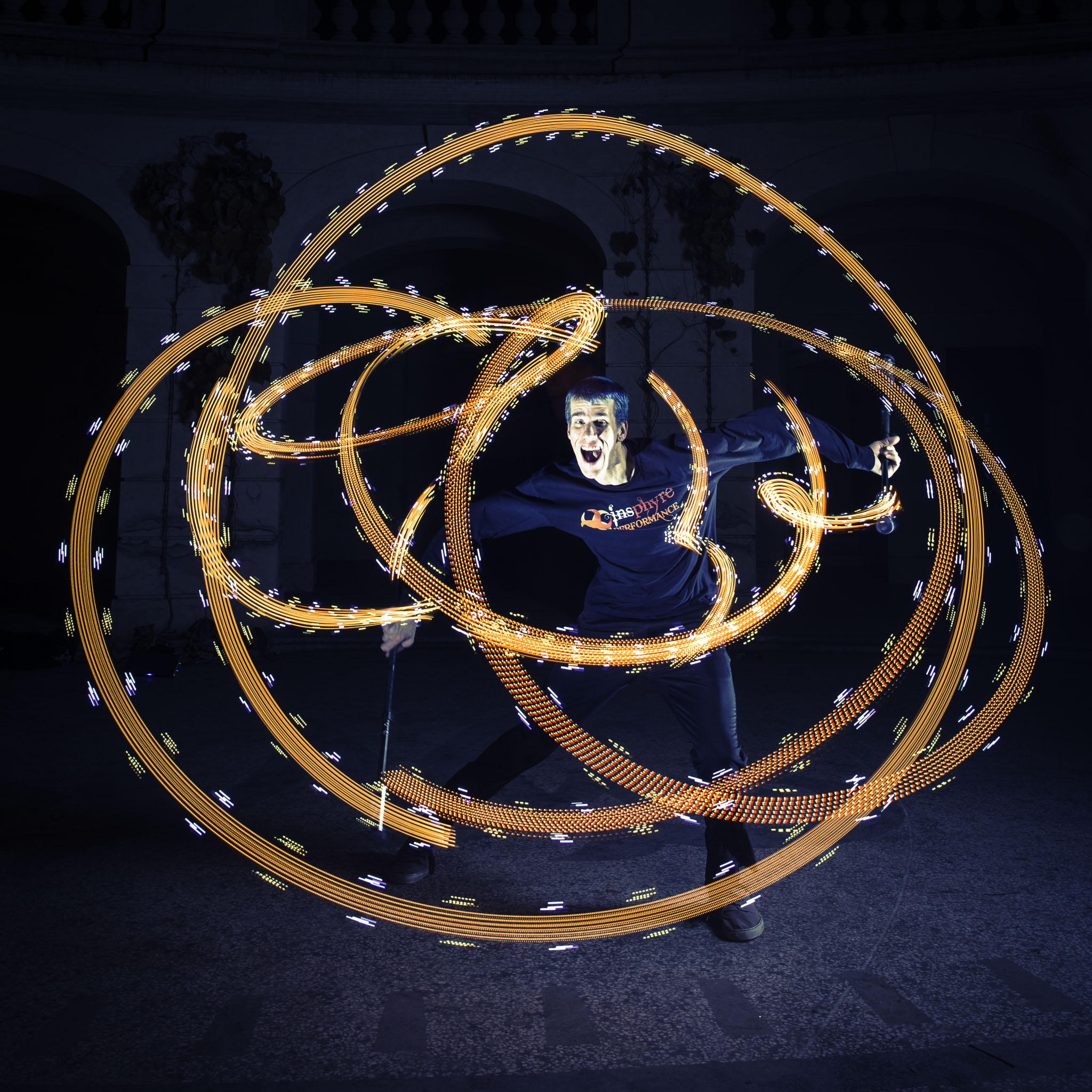 LED staff - Zebra Stick - Pyroterra Lighttoys