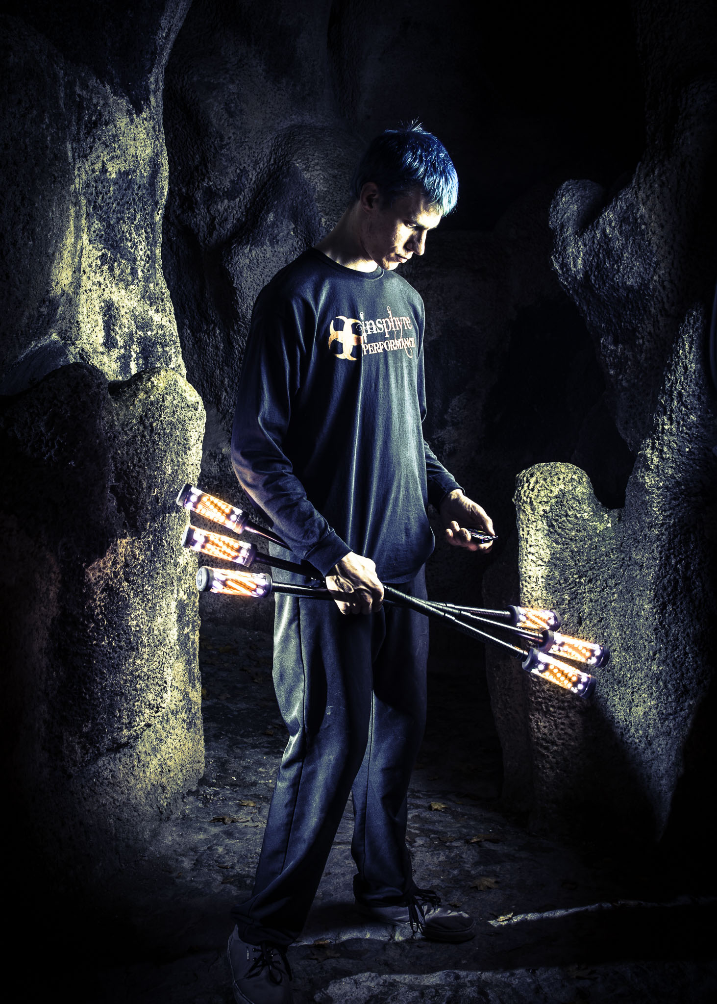 LED staff - Zebra Stick - Pyroterra Lighttoys