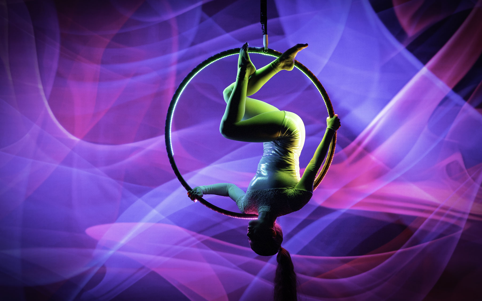 LED Aerial Hoop FT2 - Pyroterra Lighttoys