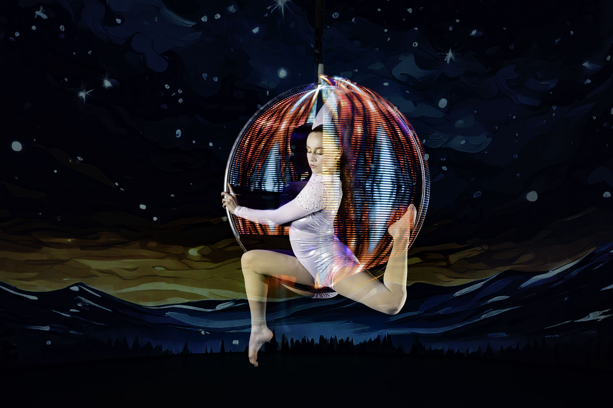 LED Aerial Hoop FT2 - Pyroterra Lighttoys