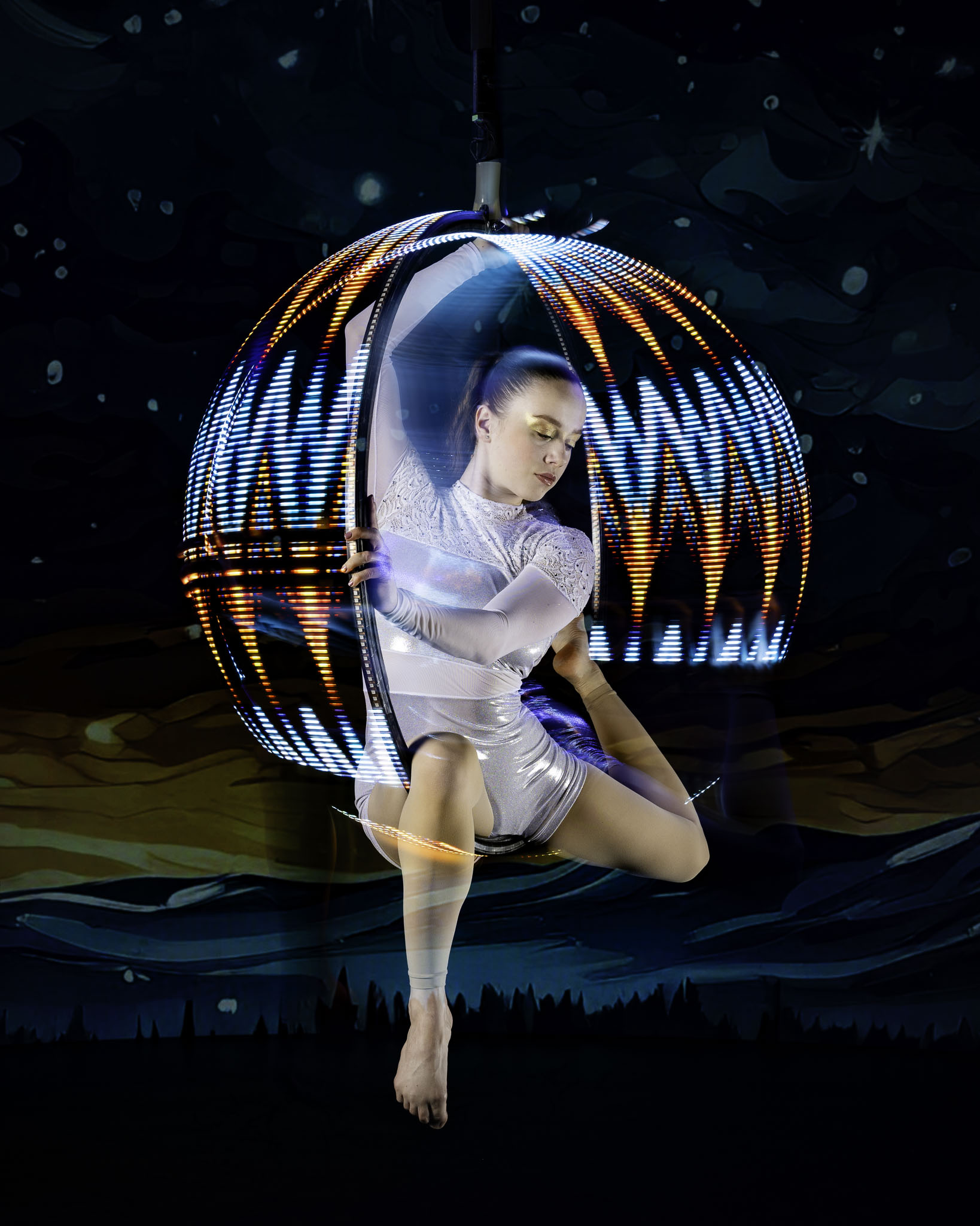 LED Aerial Hoop FT2 - Pyroterra Lighttoys